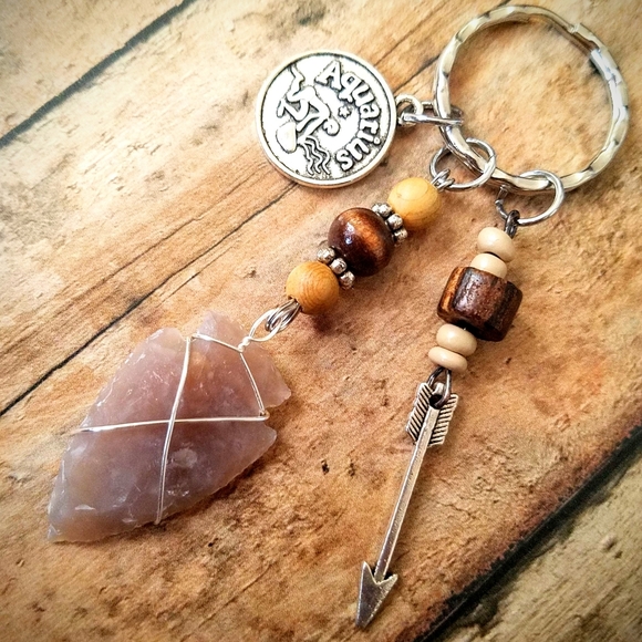 Accessories | Aquarius Arrowhead Keychain | Poshmark